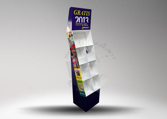 High Strength Magazine Stationery Display Stand / Cardboard Book Display supplier