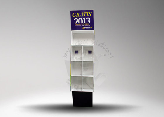 High Strength Magazine Stationery Display Stand / Cardboard Book Display supplier