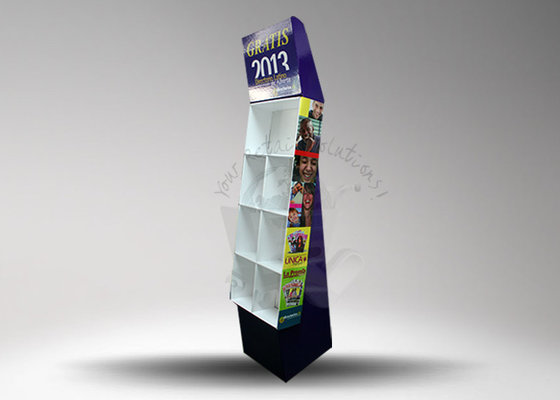 High Strength Magazine Stationery Display Stand / Cardboard Book Display supplier