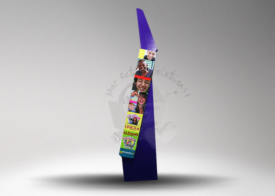 High Strength Magazine Stationery Display Stand / Cardboard Book Display supplier