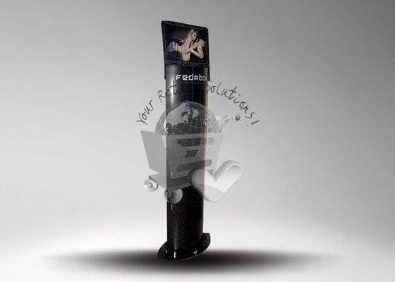 Durable Sexy belt cardboard standee with black printing shiny coating supplier