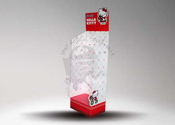 Hello Kitty Cardboard Hook Display with Reasonable Structure , Cardboard Product Displays supplier
