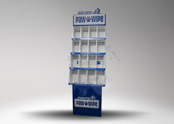 OEM Dog Paw Wipe Scarves Cardboard Eco-Friendly Kids Book Shelf Advertising Displays supplier