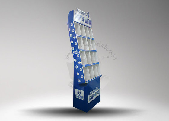 OEM Dog Paw Wipe Scarves Cardboard Eco-Friendly Kids Book Shelf Advertising Displays supplier