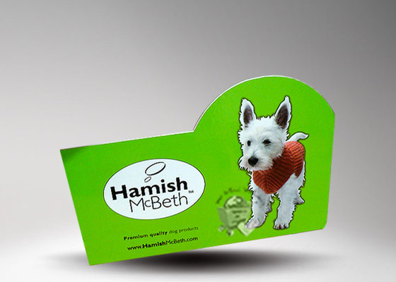 Light duty cardboard standee for pets house in stores or supermarket supplier