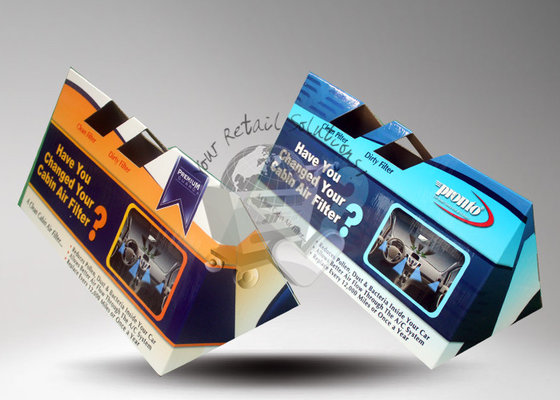 Cabin Air Filters Cardboard Counter Display / Cardboard Display Boxes supplier