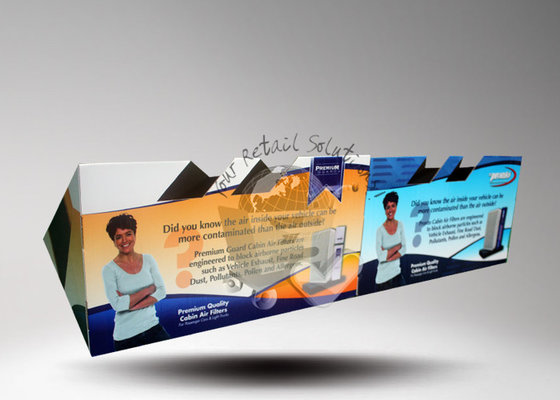 Cabin Air Filters Cardboard Counter Display / Cardboard Display Boxes supplier