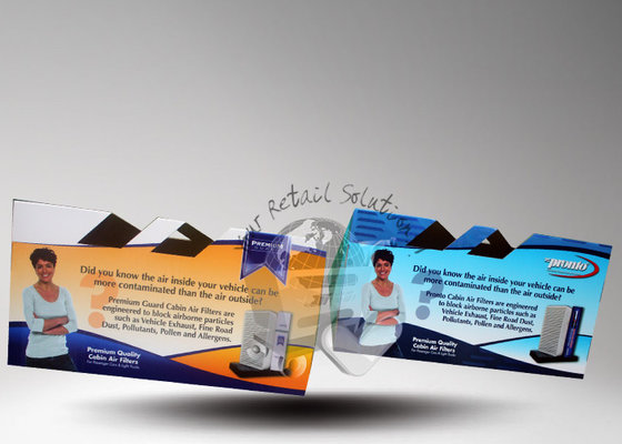 Cabin Air Filters Cardboard Counter Display / Cardboard Display Boxes supplier