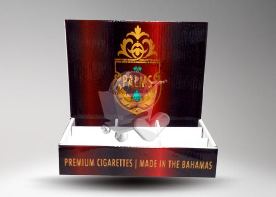 Permium Cigarettes Cardboard Counter Display for Supermarket Center supplier