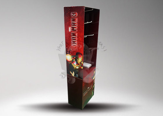 Electronic Accessories Cardboard Hook Display Stand for Supermarket supplier