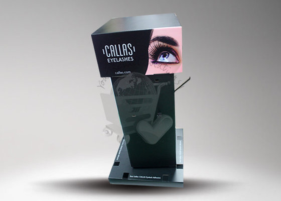 Promotion Four - side / Rotating Cardboard Hook Display Printed in Black supplier