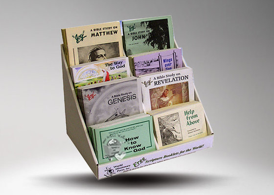 Custom Stationery Display Stand / Book Display Stand For Books Advertising supplier