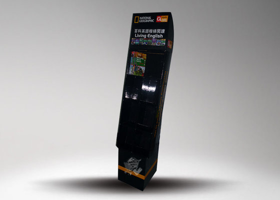 Cardboard Stationery Display Stand For Magazine , floor display racks supplier