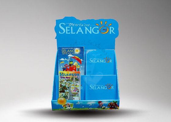 Customized Paper Table Top Carton Books Display Stand With 4c Printing supplier