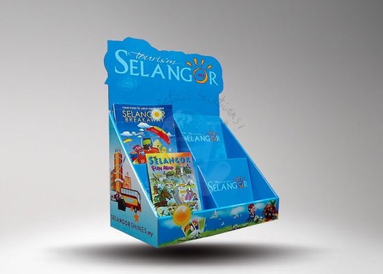Customized Paper Table Top Carton Books Display Stand With 4c Printing supplier
