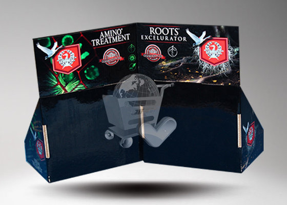 Health Care Products Corrugated Counter Displays with Flexible Head Top supplier