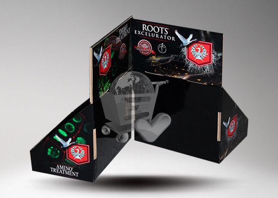 Health Care Products Corrugated Counter Displays with Flexible Head Top supplier