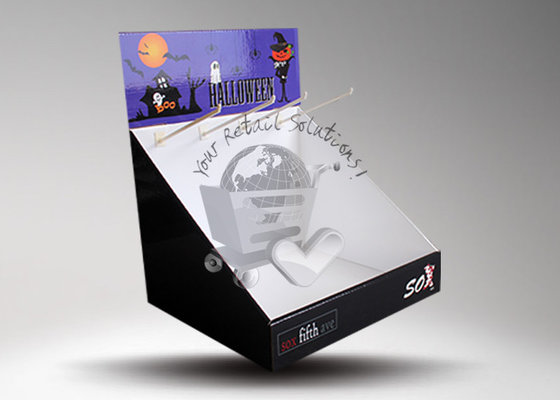 Attractive Custom Printed Hooks Cardboard Counter Display / PDQ Counter Box supplier