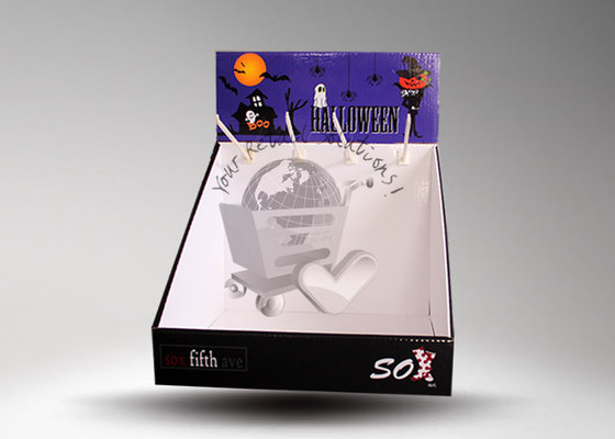 Attractive Custom Printed Hooks Cardboard Counter Display / PDQ Counter Box supplier