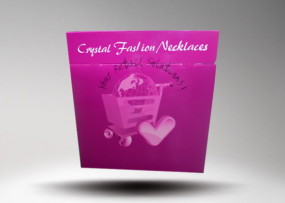 Cardboard Necklace Headdress Jewelry Counter Display With Peg Hooks supplier