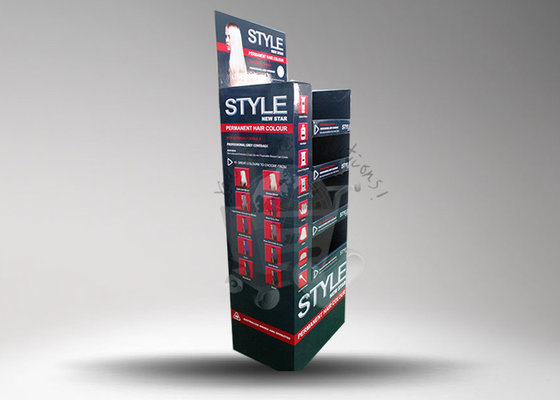 Shampoo Bottle Cardboard Retail Display Stands For Surpermarket supplier