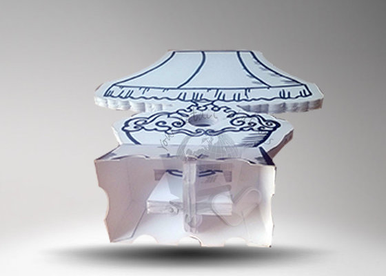 Lamp Shape KT Board Toy Display Stand Toy Display Case Putting In Your Home supplier
