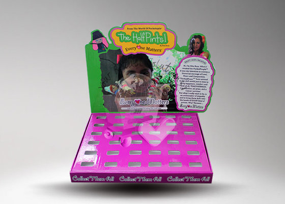 Pop UP Cardboard Counter Display Rack For Toy / Colorful Paper Display Boxes For Retail supplier