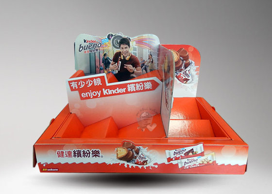 Fashionable Retail Display Stands With Orange Color For Chocolate supplier