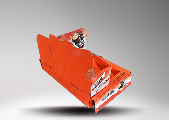 Fashionable Retail Display Stands With Orange Color For Chocolate supplier
