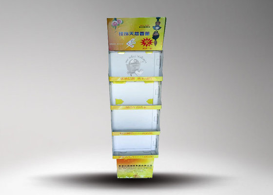 Hang Decorations Cardboard Custom Display With 4 Levels , Pos Display Stands supplier