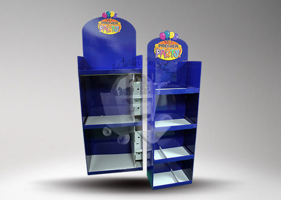 Supermarket 4 Tier Toy Display Stands Shelf / Pop Cardboard Displays supplier