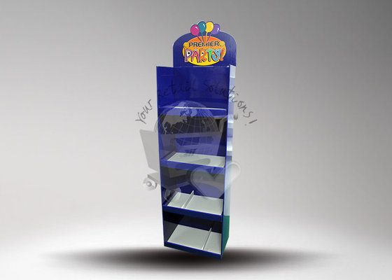 Supermarket 4 Tier Toy Display Stands Shelf / Pop Cardboard Displays supplier