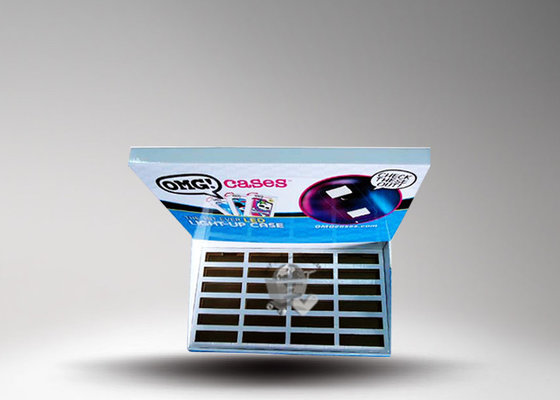 Shiny Coating Small Paper Cardboard Display Racks For Children Light Up Case supplier