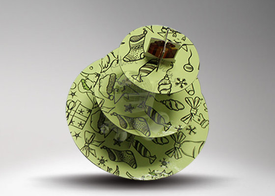 Advertising wedding cake stand / 3 Tier Art Paper Cupcake rack supplier