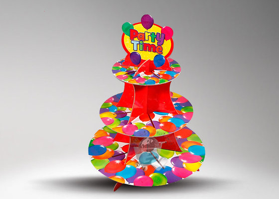 3 Tier Cardboard Cup Cake Stand supplier