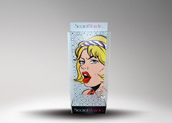 Hair Accessories Cardboard Corrugated Counter Displays With White Color supplier