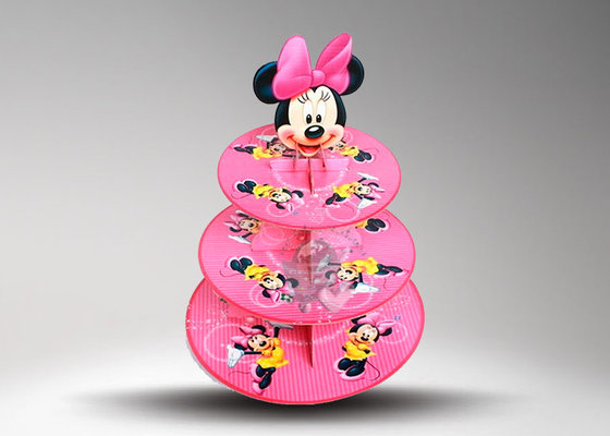 Recyclable Decorative Paper Cake Stands / Cup Cake Holder 3 - layer supplier