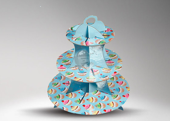 OEM Children Party POP Cardboard Cup Cake Stand / Advertising Carton Display supplier