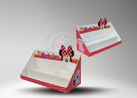 Corrugated Cardboard Counter Display Boxes With Glossy For Rerail supplier