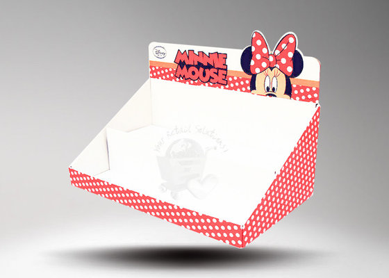 Corrugated Cardboard Counter Display Boxes With Glossy For Rerail supplier