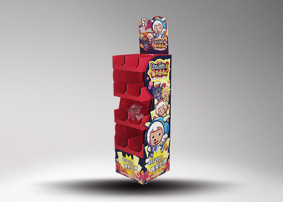 Custom 4c Printing Corrugated Cardboard Floor Pallet Display With Glossy For Toys Retail supplier