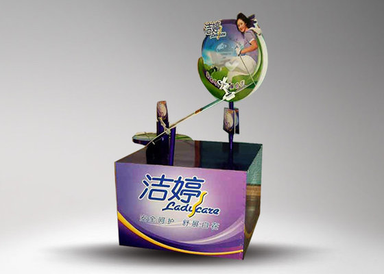 Square Custom Cardboard Retail Pallet Displays For Lady Products supplier