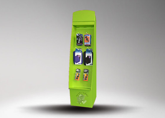Retail Stores Custom Cardboard Display With Hooks For Hang Products supplier