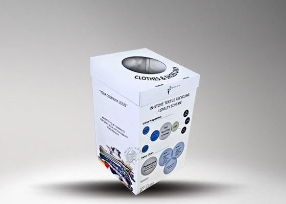 Yellow Corrugated Board Dump Bins Display For Outside Promotion supplier