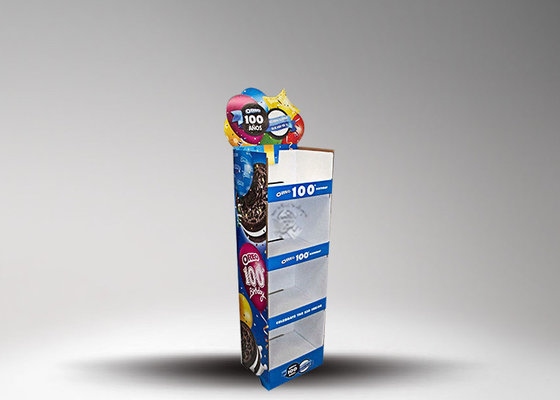 Durable Customized 4C Cardboard Hook Display / Pop Pallet Display supplier