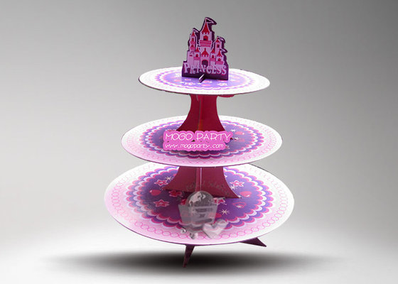 Wedding / Party Multi-layer Cardboard Cup Cake Stand / Cup Cake Stand /Cake Display supplier