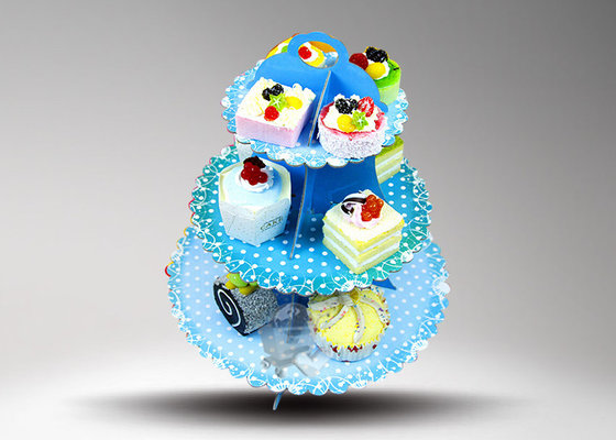 POP Recyclable Cardboard Cup Cake Stand / Cardboard Shelf For Cup Cake supplier