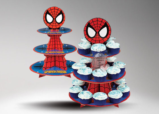 POP Recyclable Cardboard Cup Cake Stand / Cardboard Shelf For Cup Cake supplier