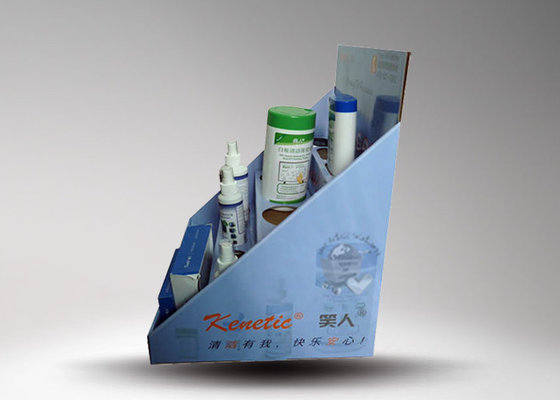 Small Bottle cardboard counter top display For Advertising / Paper Counter Rack supplier
