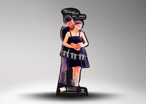Sexy woman shape cardboard standee toshiba battery with CMYK printing supplier